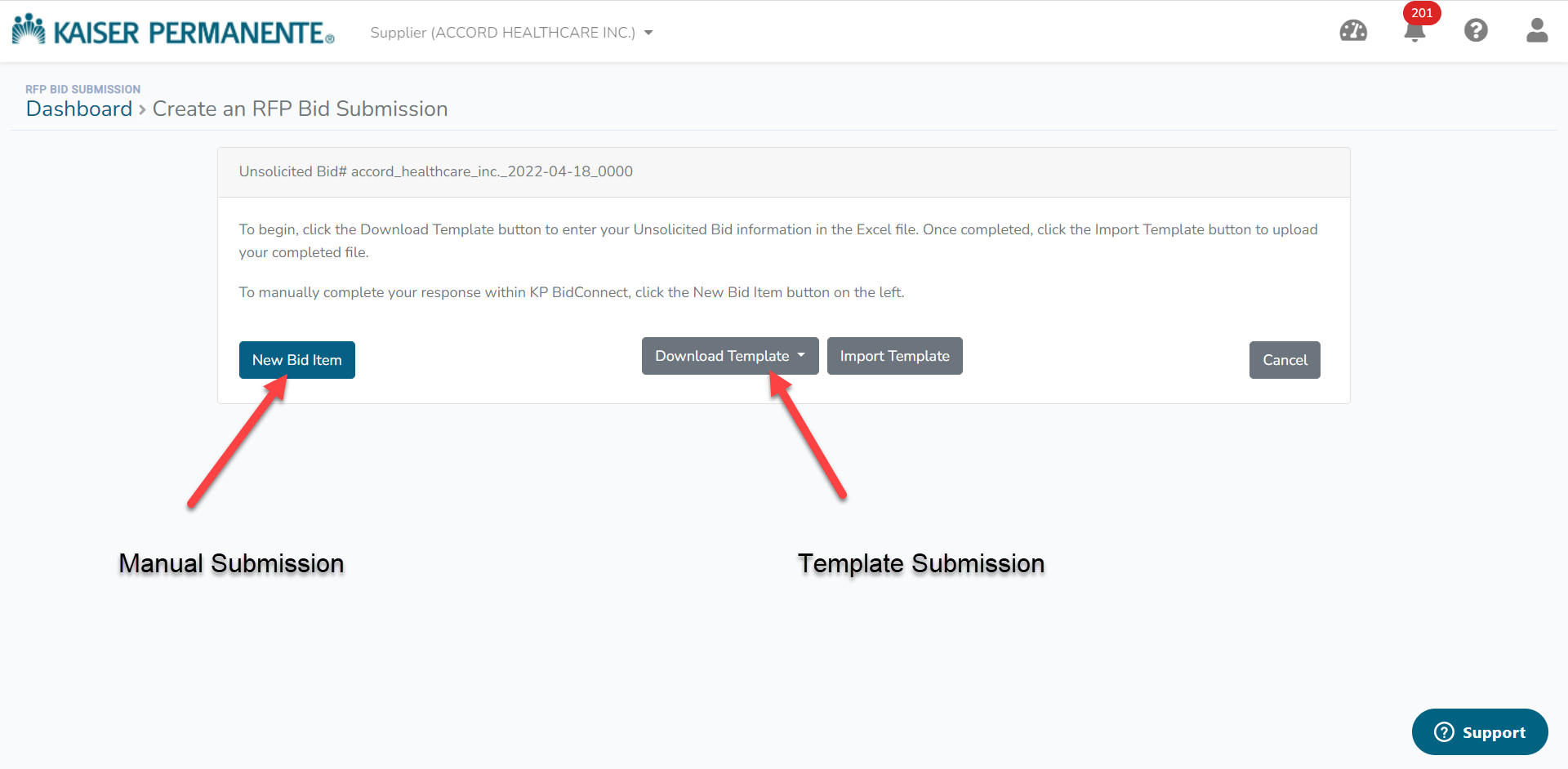 How to Submit an Unsolicited Bid – KP Bid Connect